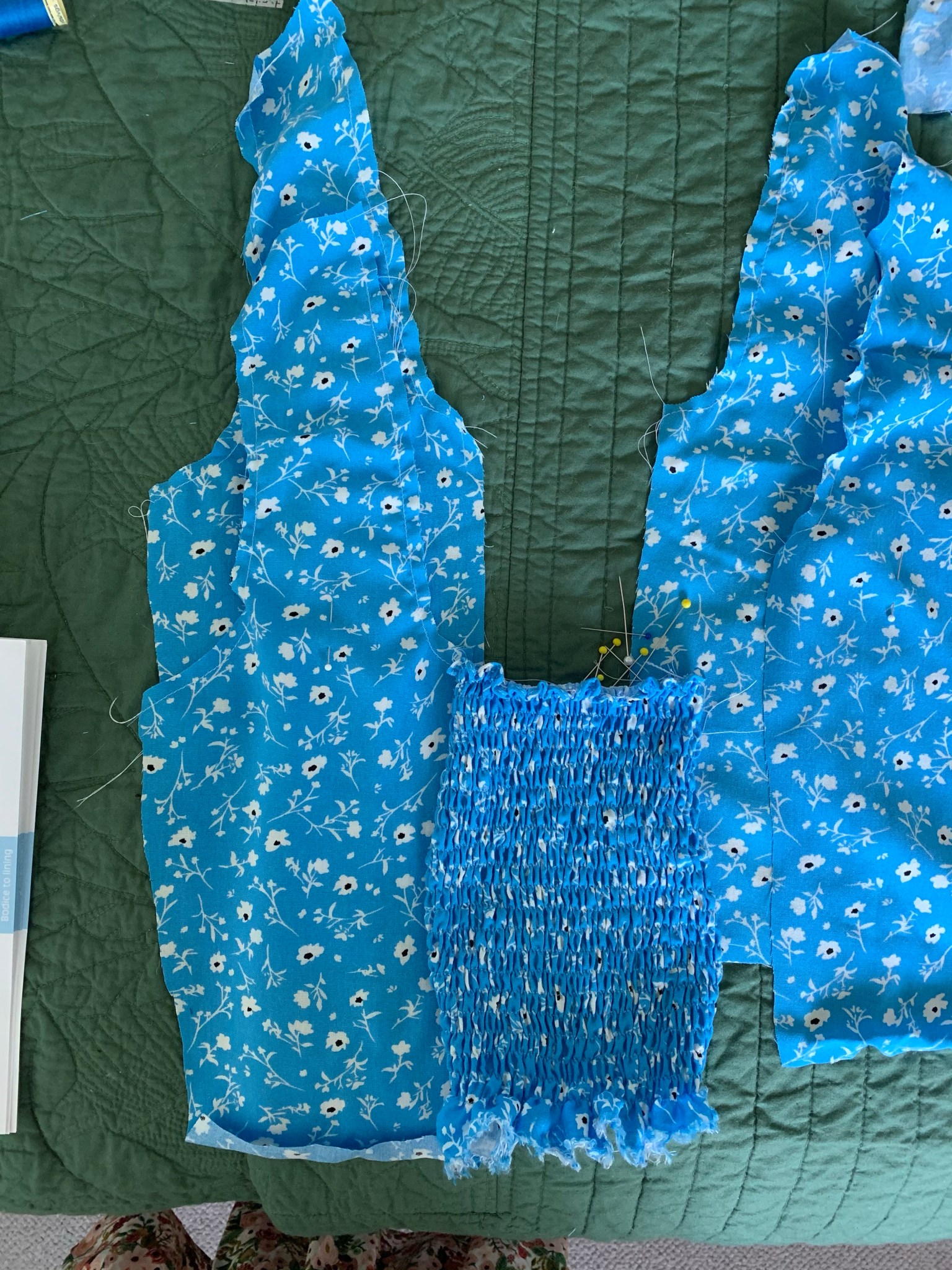 DIY Shirred back – Kim/Anna dress – Kate Eva