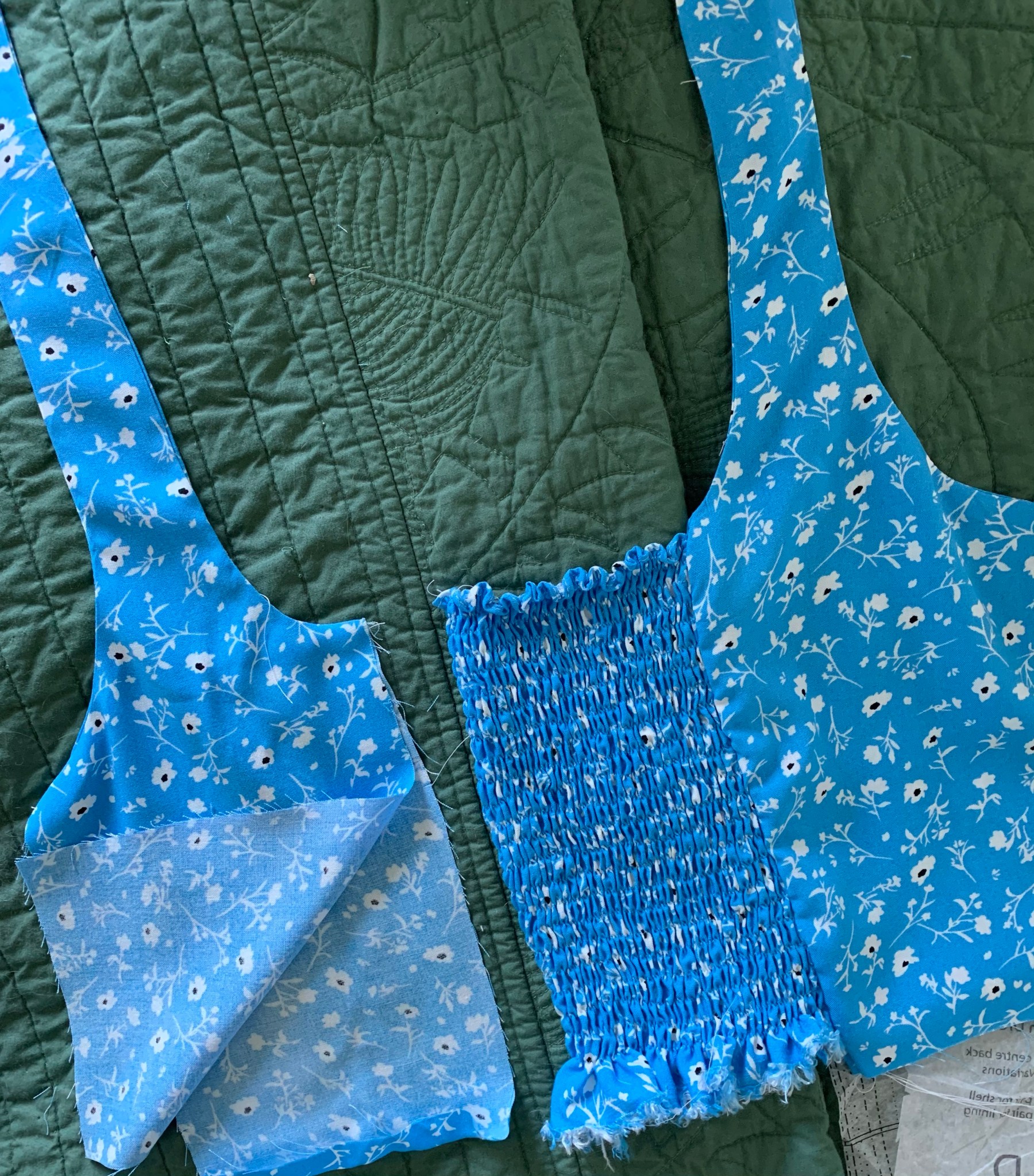 DIY Shirred back – Kim/Anna dress – Kate Eva